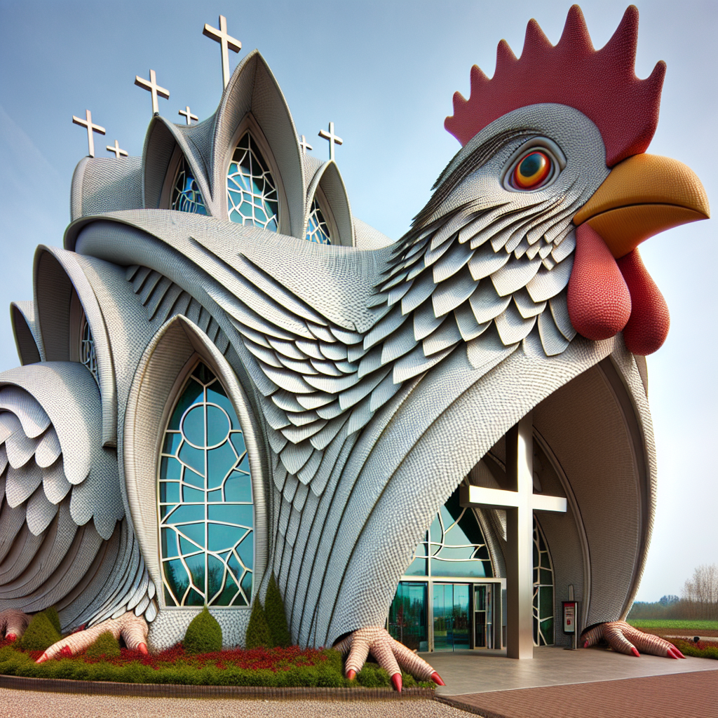 New Chicken-Shaped Church to Be Built on Bedwellty Mountain in Mynydd ...
